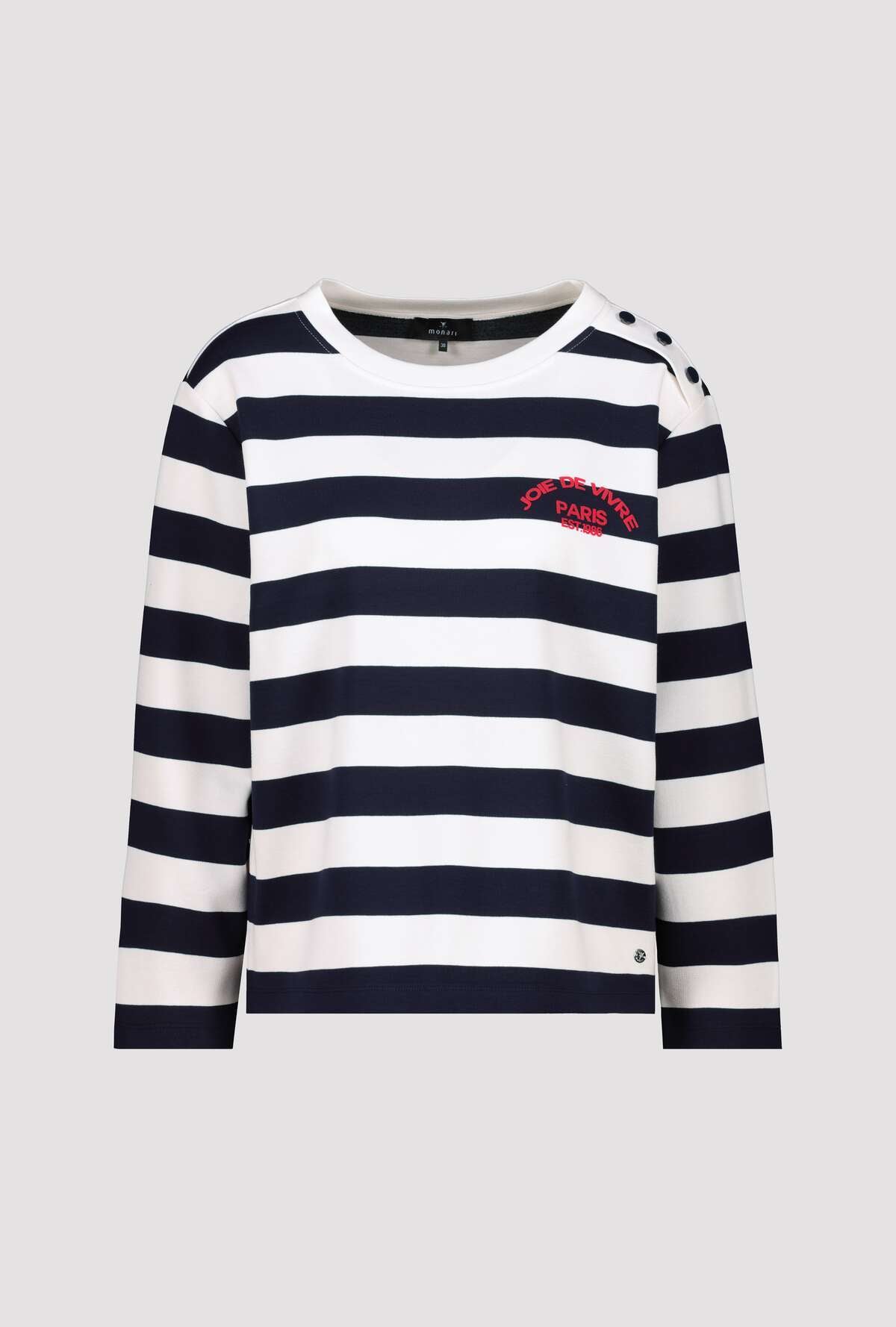 Monari Striped Sweatshirt - Navy and White – Laura's Collections